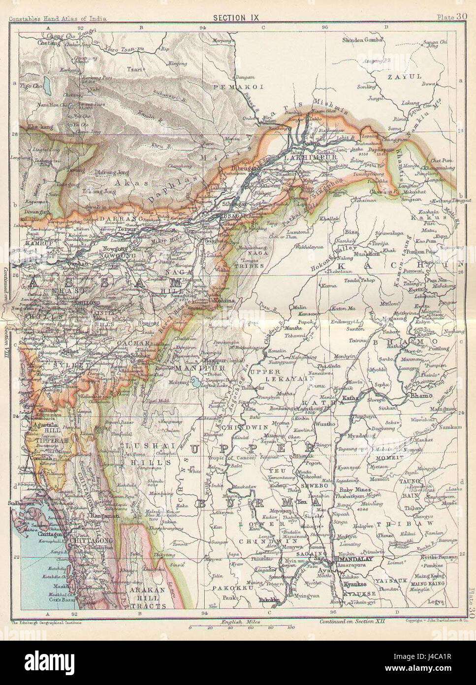 This title refers to a map from the 1893 Constable's Hand Atlas ...