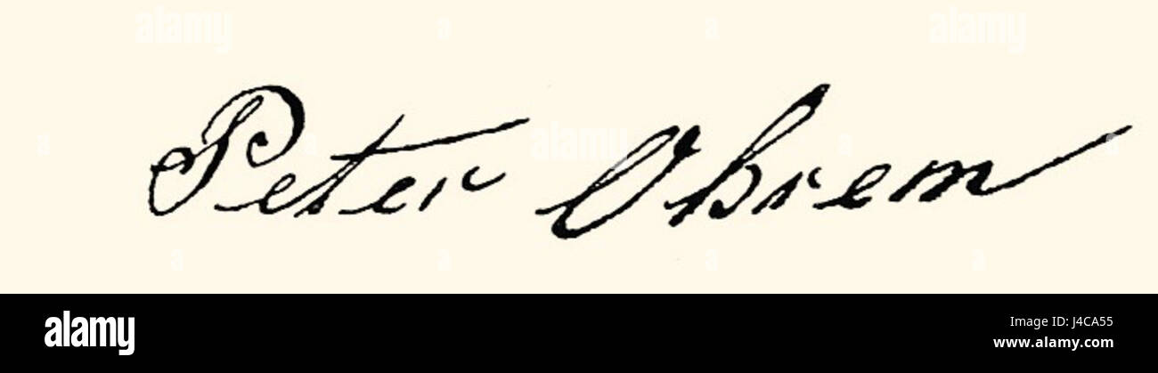 The image shows the signature of Peter Ohrem, a possible historical or ...