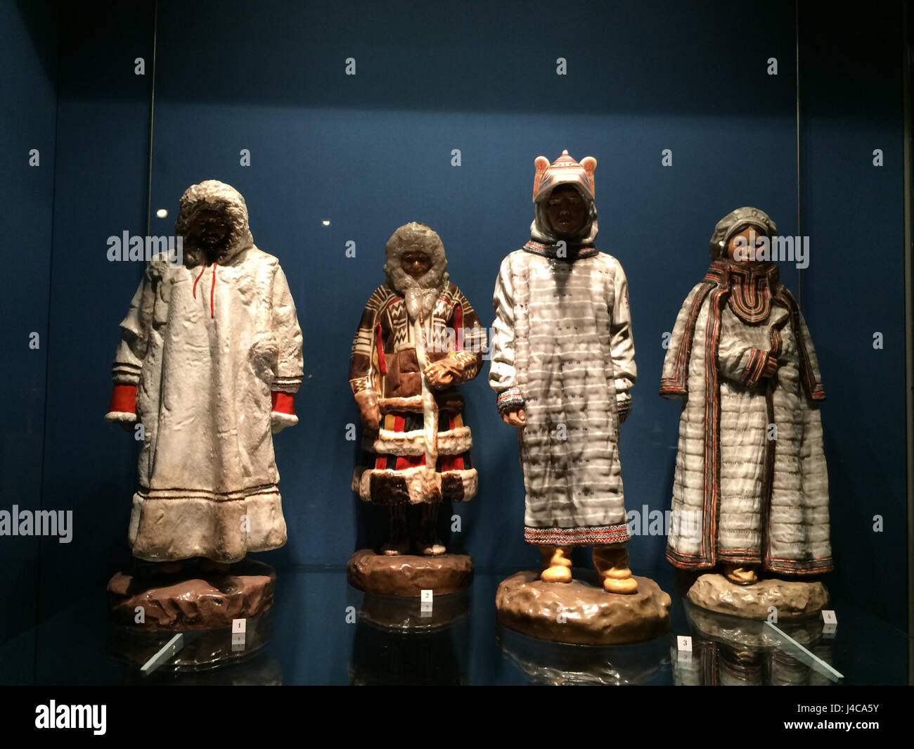 The porcelain sculptures depicting the peoples of Russia showcase the ...
