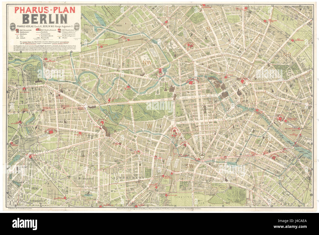 Pharus Plan Berlin ca1906 Stock Photo - Alamy