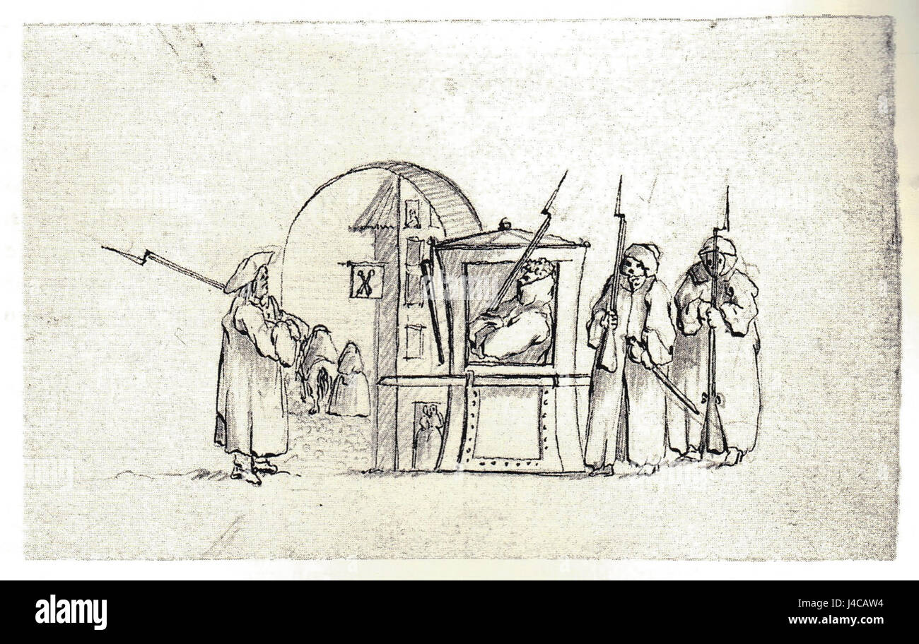 This drawing from the Penicuik collection depicts a detailed ...