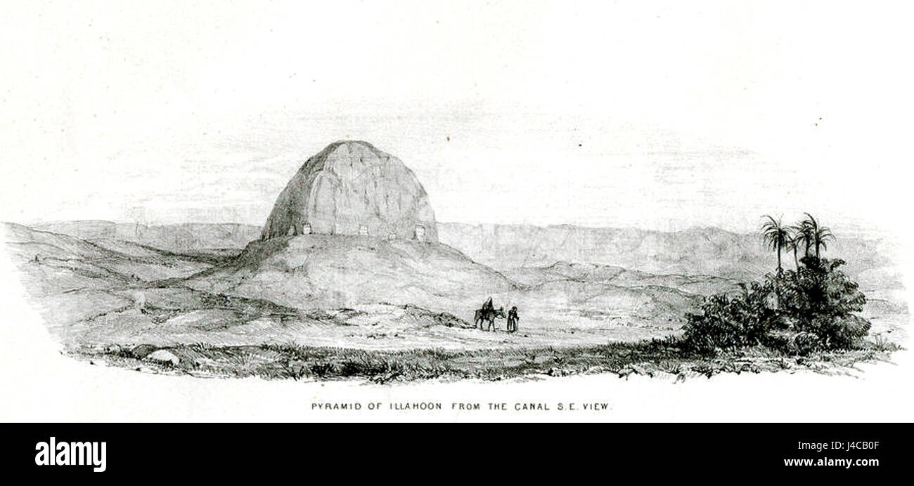 The Pyramid of Illahun, located in Egypt, was excavated by ...