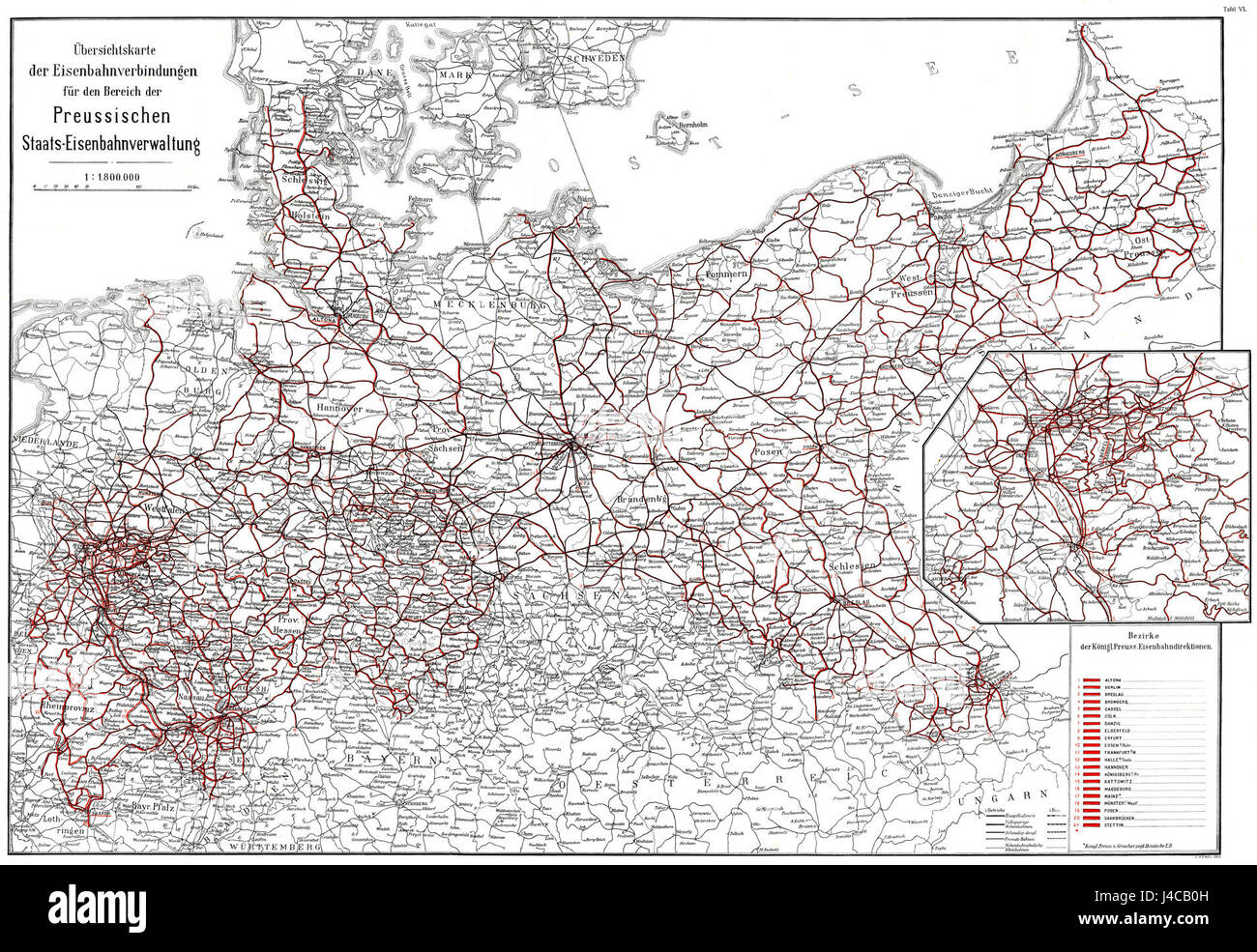 The 1912 map 'Roell 1912 Karte der Preussischen Eisenbahnen' is a ...