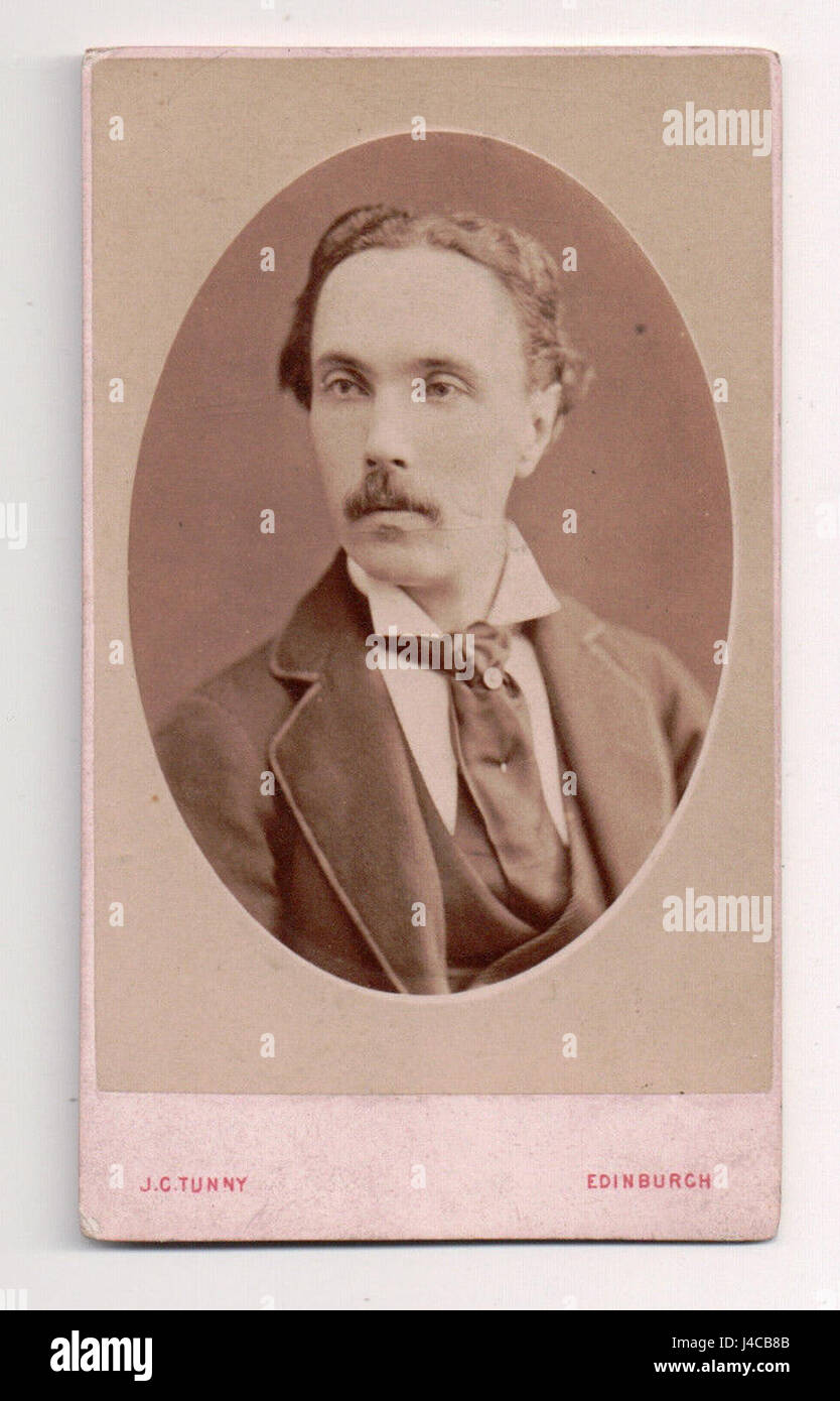 This portrait by J.C. Tunny depicts the famous Scottish author Robert ...