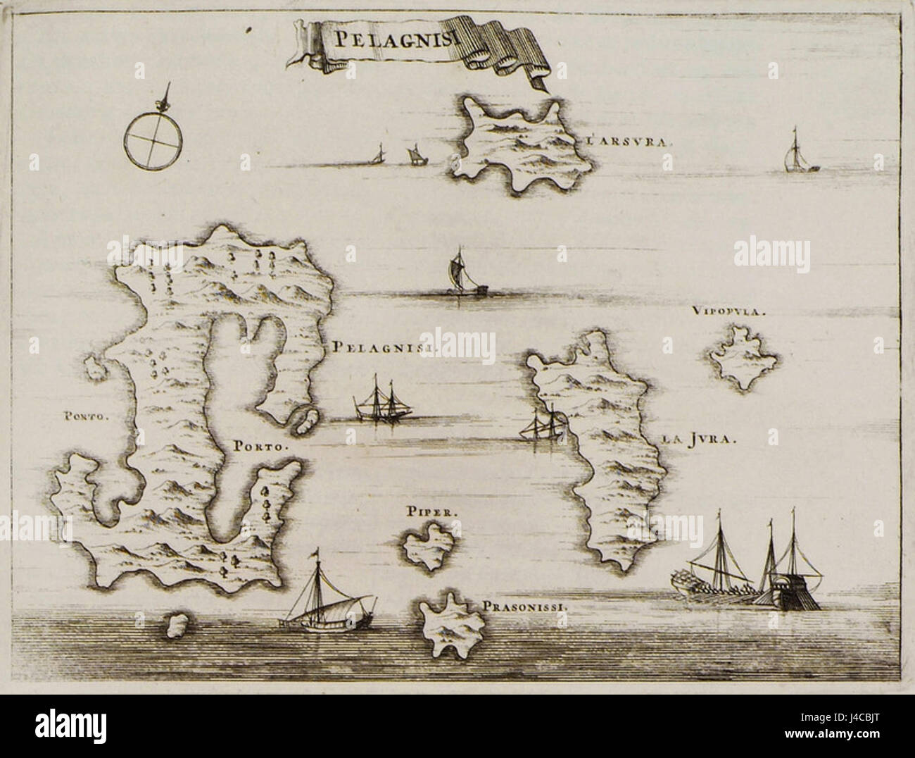 Pelagnisi Dapper Olfert 1688 Stock Photo - Alamy