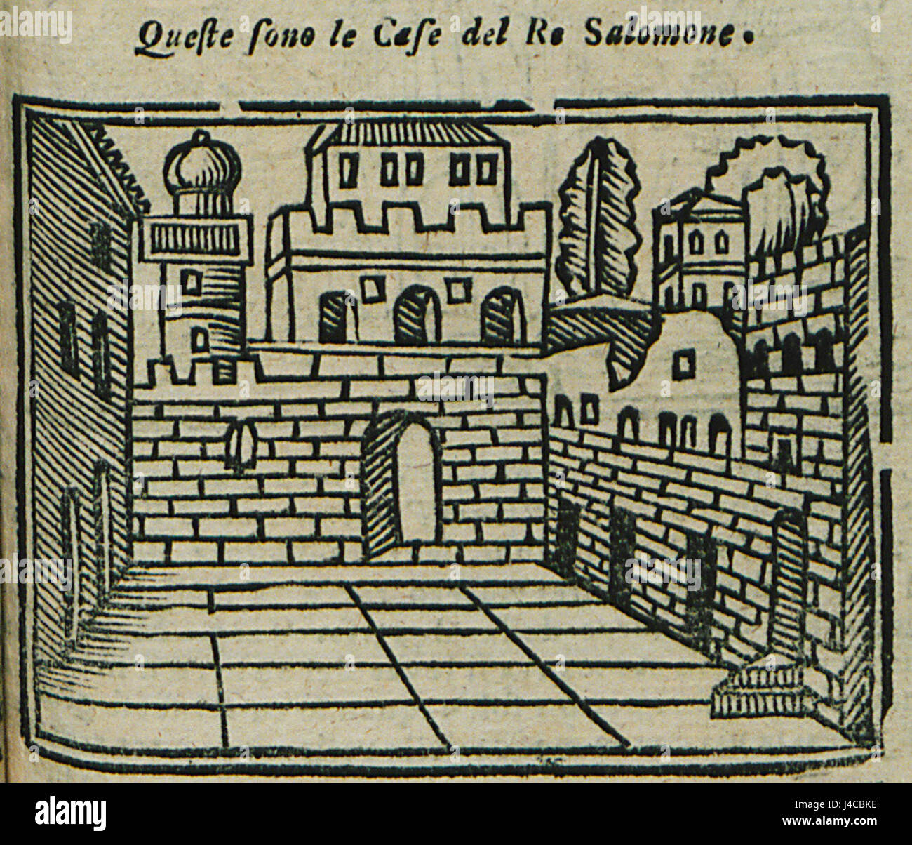 This Italian print, titled 'These are the houses of King Solomon, White ...