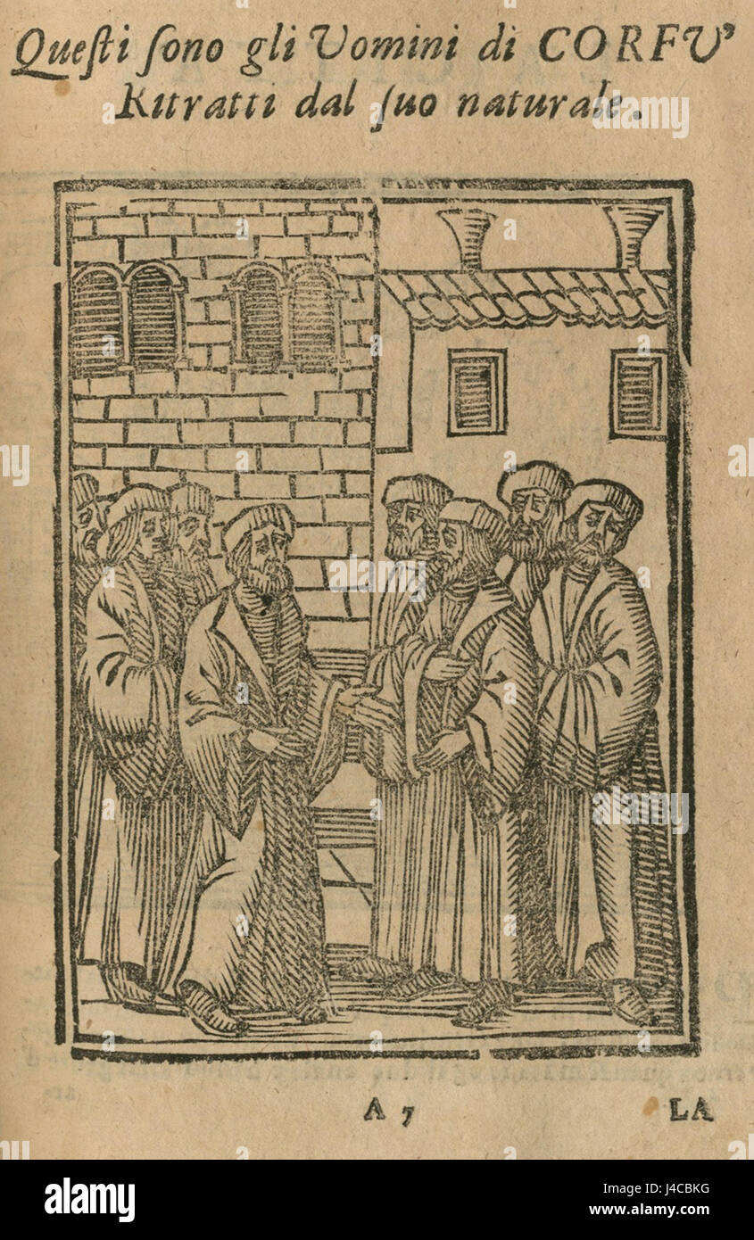 This artwork, created by Bianco Noe in 1600, depicts the people of ...