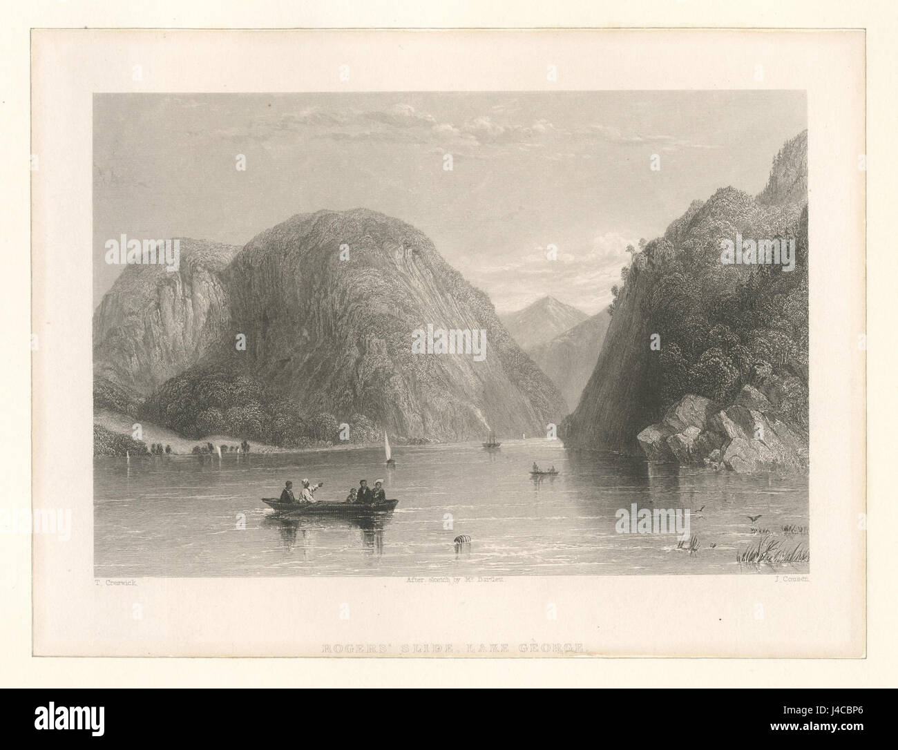 Rogers' Slide is a scenic location at Lake George, known for its ...