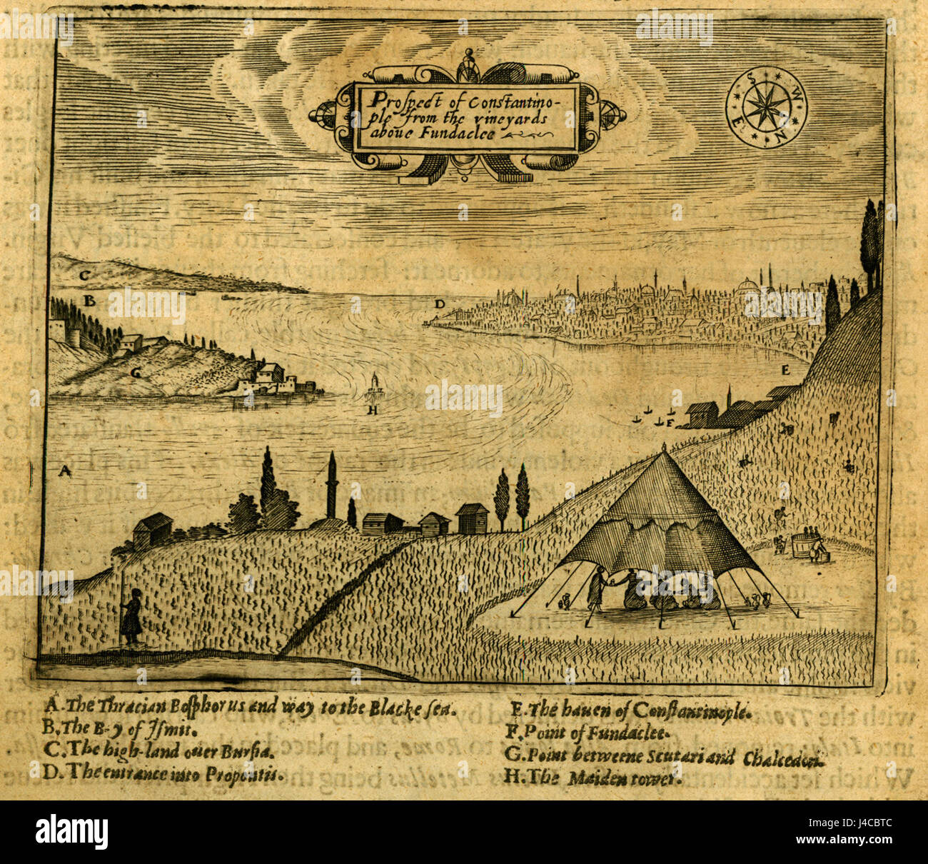 This refers to a historical view of Constantinople (modern-day Istanbul ...