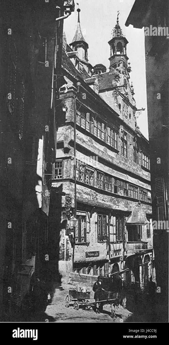 The Rathaus (town hall) in this reference, built in 1876, is a ...