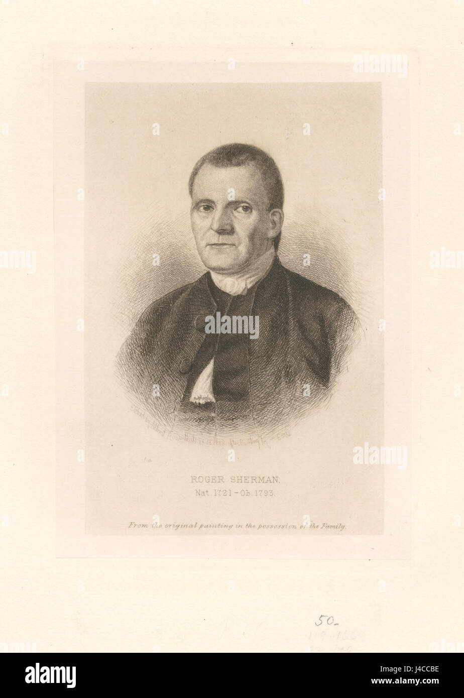 Roger Sherman, an influential American statesman and a founding father ...