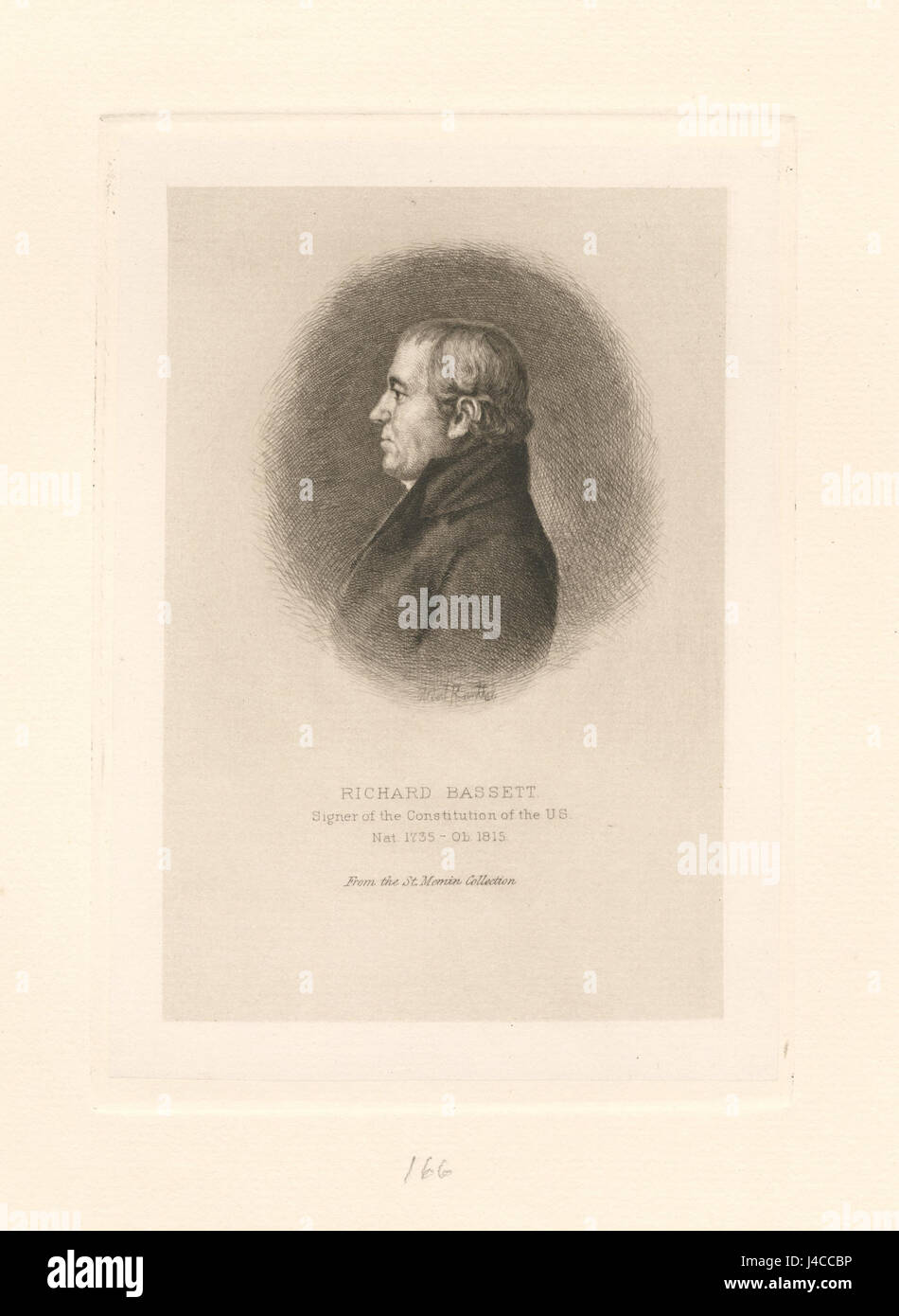 Portrait of Richard Bassett, a signer of the United States Constitution ...