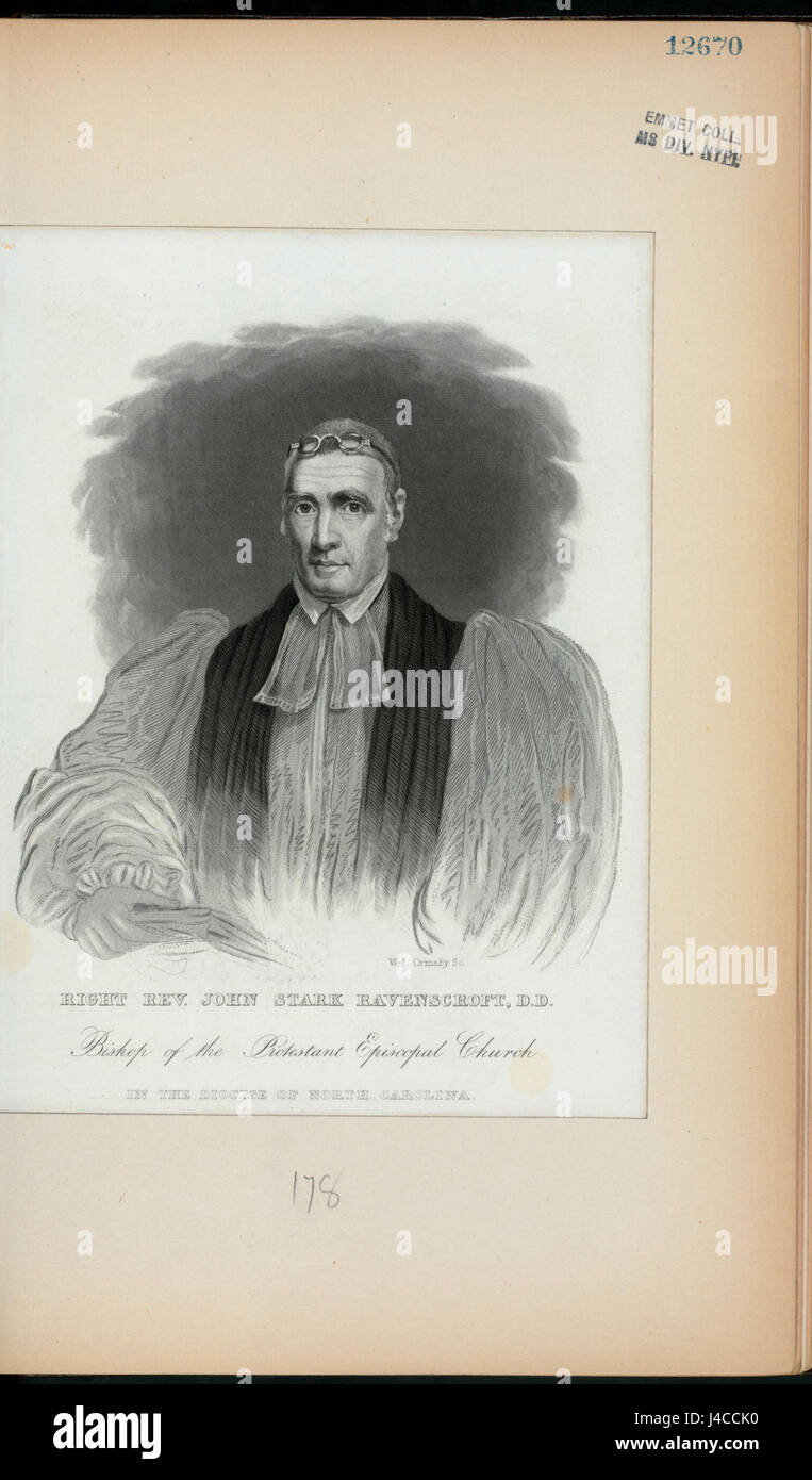 Right Reverend John Stark Ravenscroft was a prominent figure in the ...