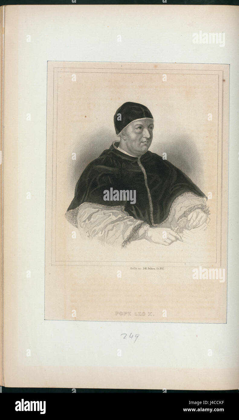 A portrait of Pope Leo X, from the New York Public Library collection ...