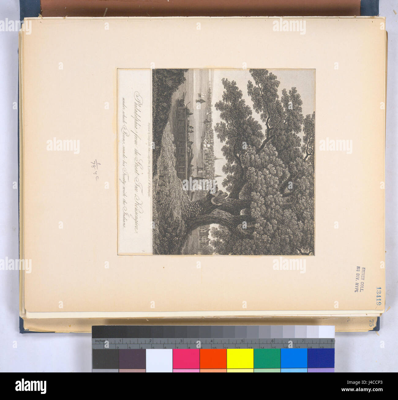 Philadelphia from the Great Tree, Kensington, under which Penn made his ...