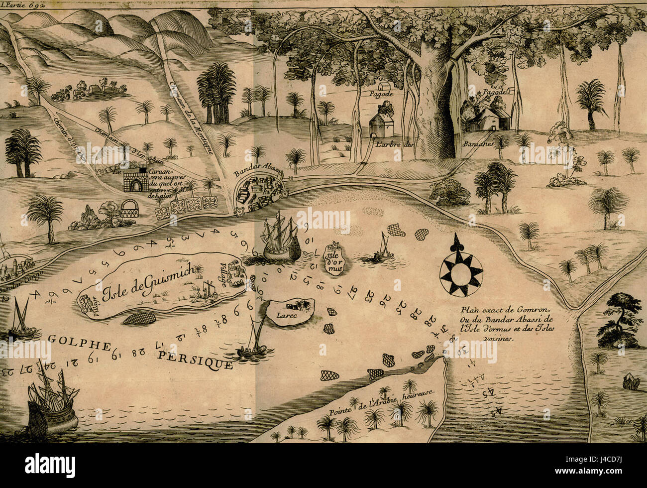 This map from 1677, created by Jean Baptiste Tavernier, provides a ...