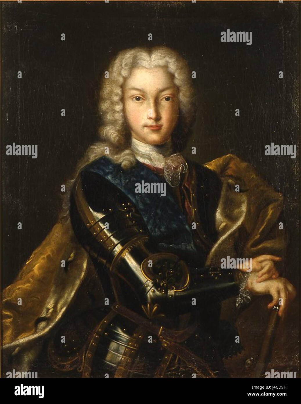 A portrait of Peter II of Russia created by an anonymous artist after ...