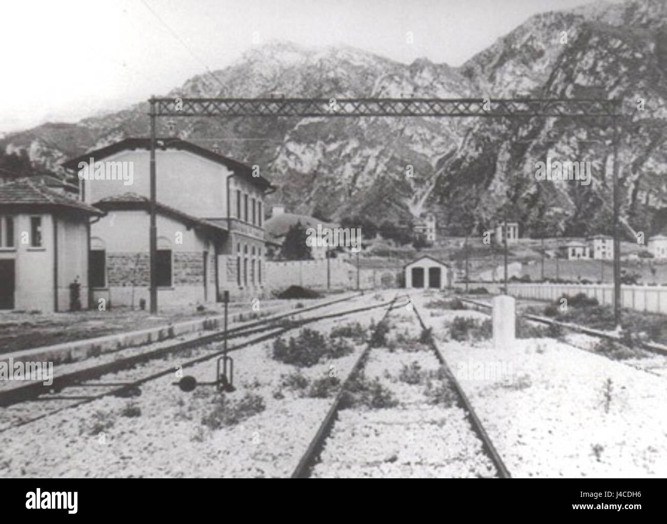 The Piazza Brembana rail yard is located in the Lombardy region of ...