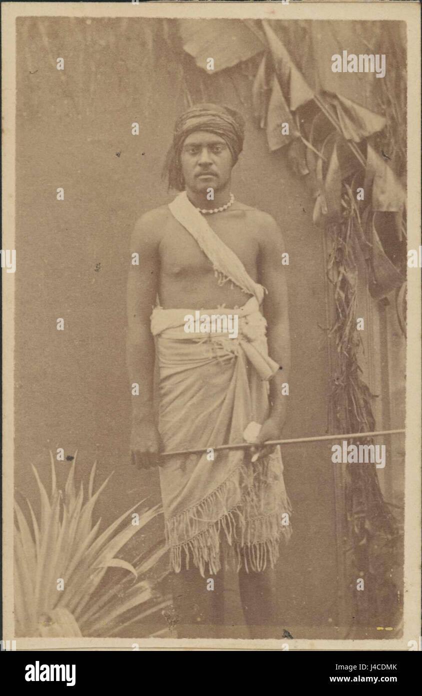 Ratu Timoci Tavanavanua, second son of Cakobau, photograph by Francis H ...