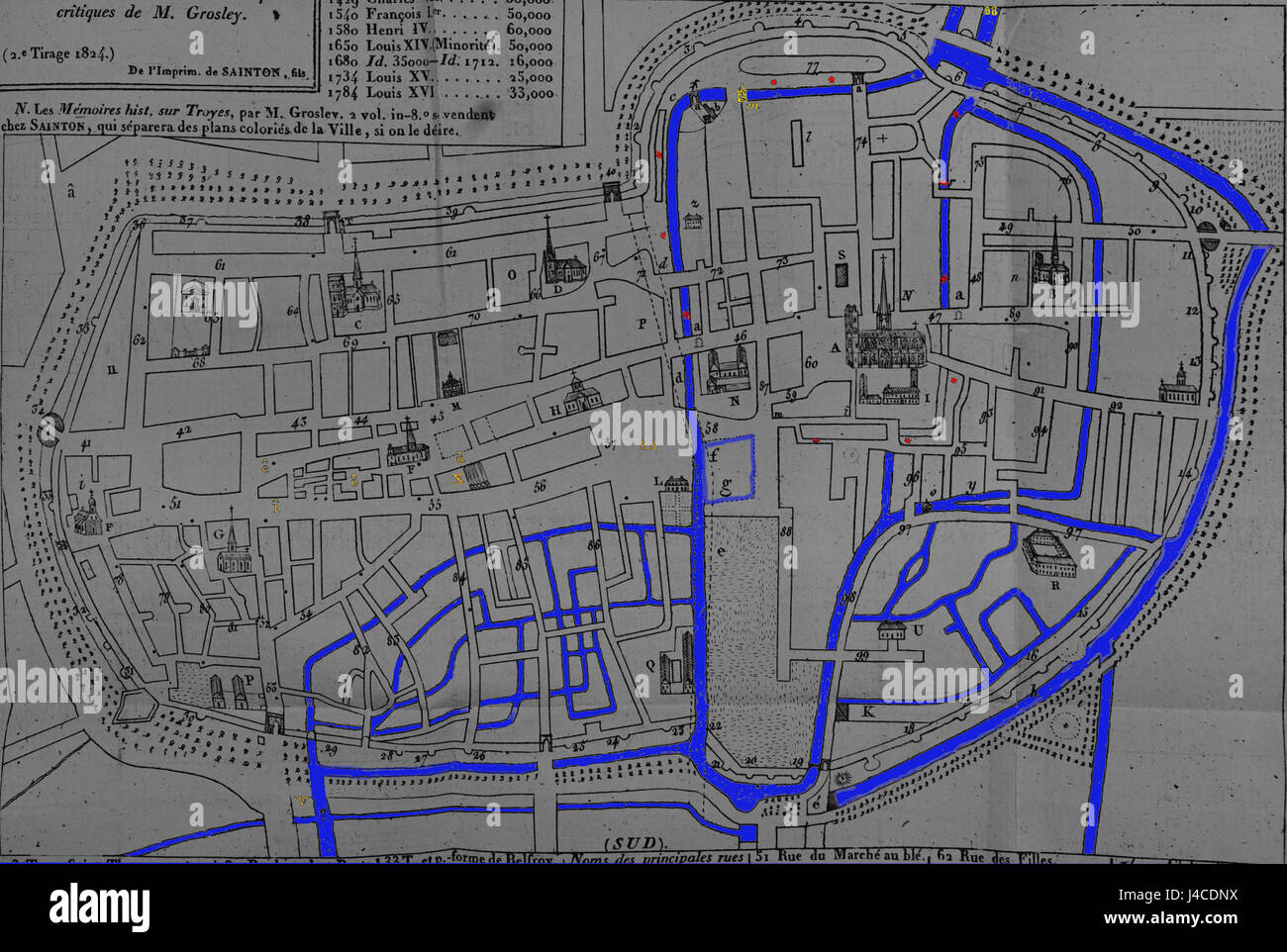 City centre town map hi-res stock photography and images - Alamy