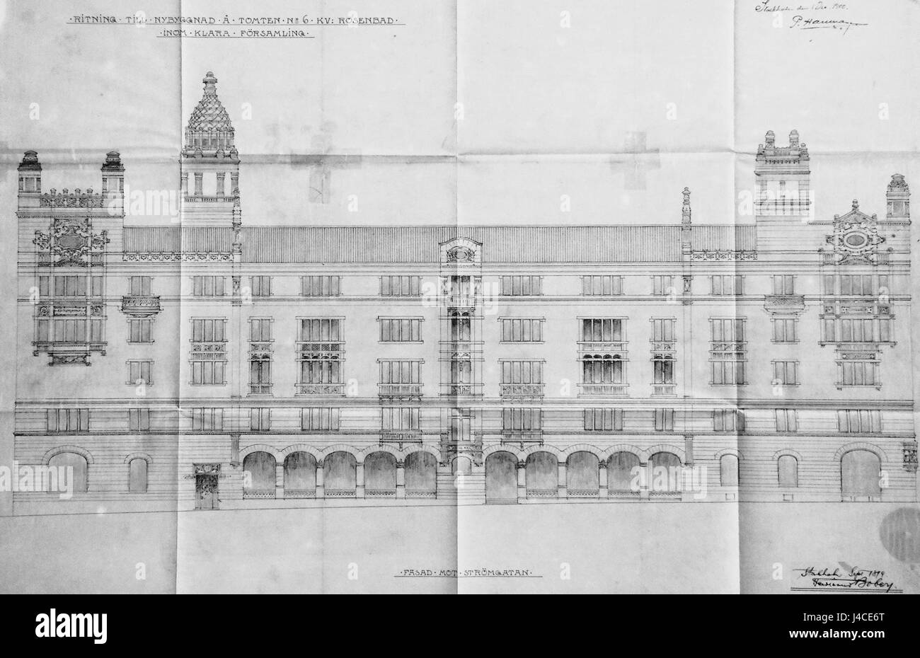 Rosenbad, a notable building in Sweden, designed by architect Boberg ...