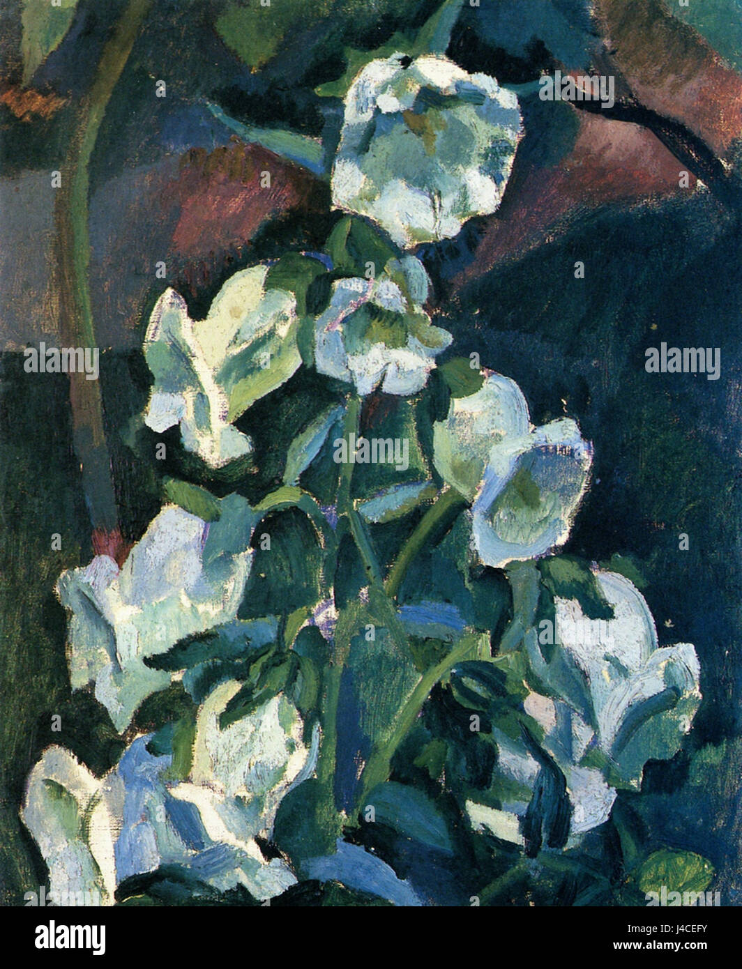 'Flowers' by Robert Delaunay, painted in 1909, is an example of his ...