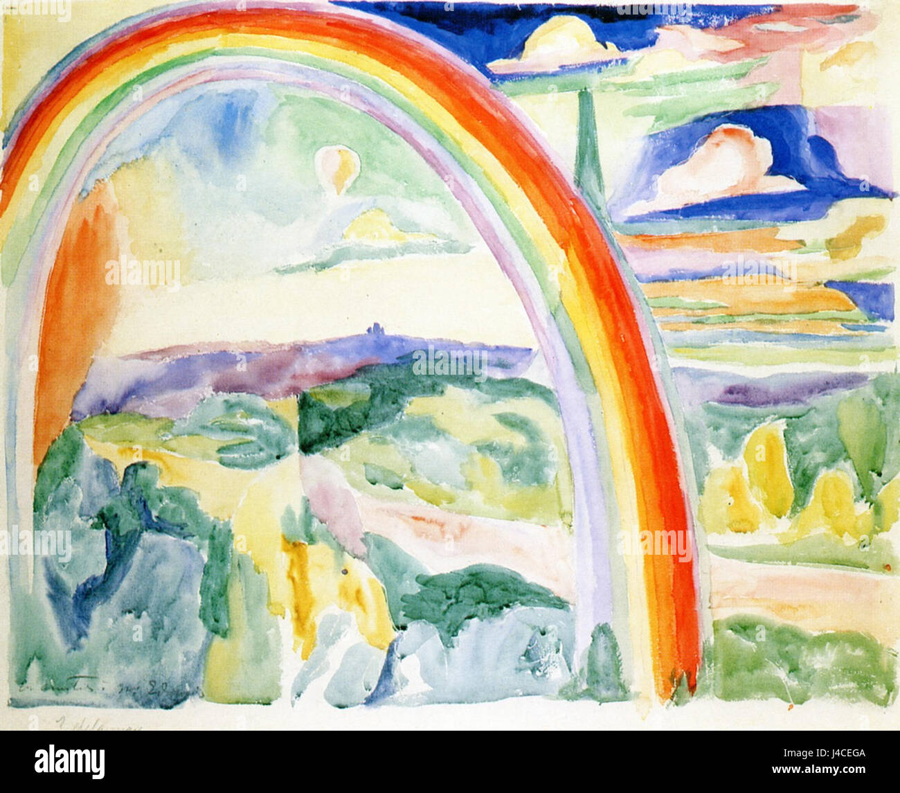 'Rainbow' by Robert Delaunay, created in 1913, represents the use of ...