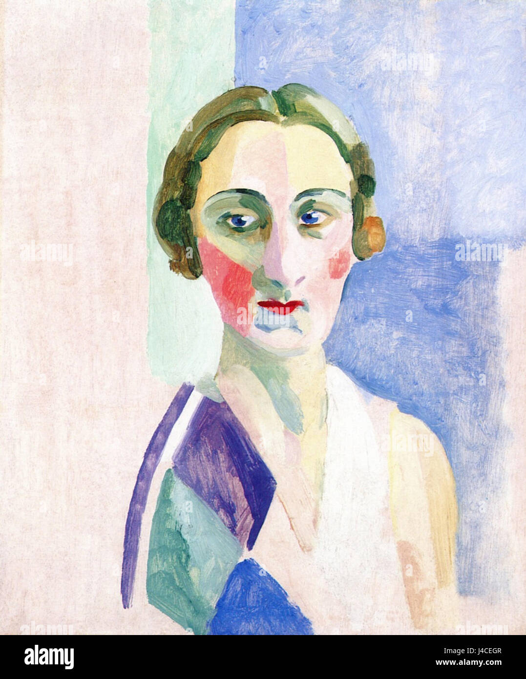 This title refers to a study by Robert Delaunay for a portrait of ...