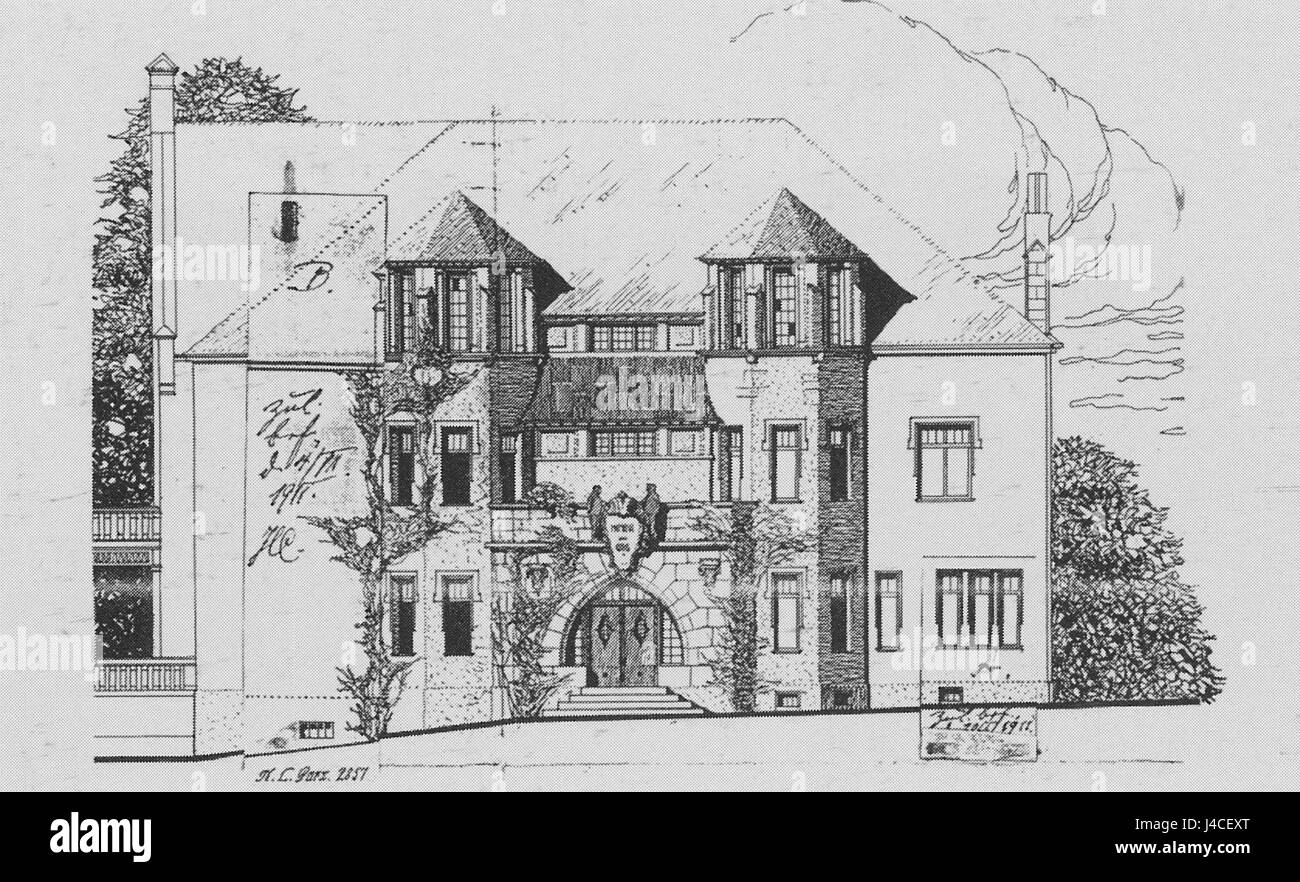 Architectural drawing details design Black and White Stock Photos ...