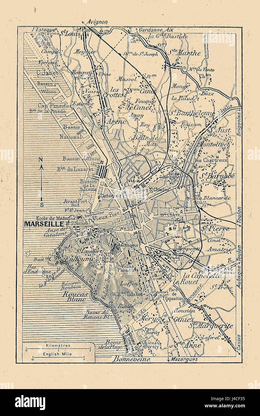 The *Plan de Marseille en 1925* is a historical map or urban plan of ...