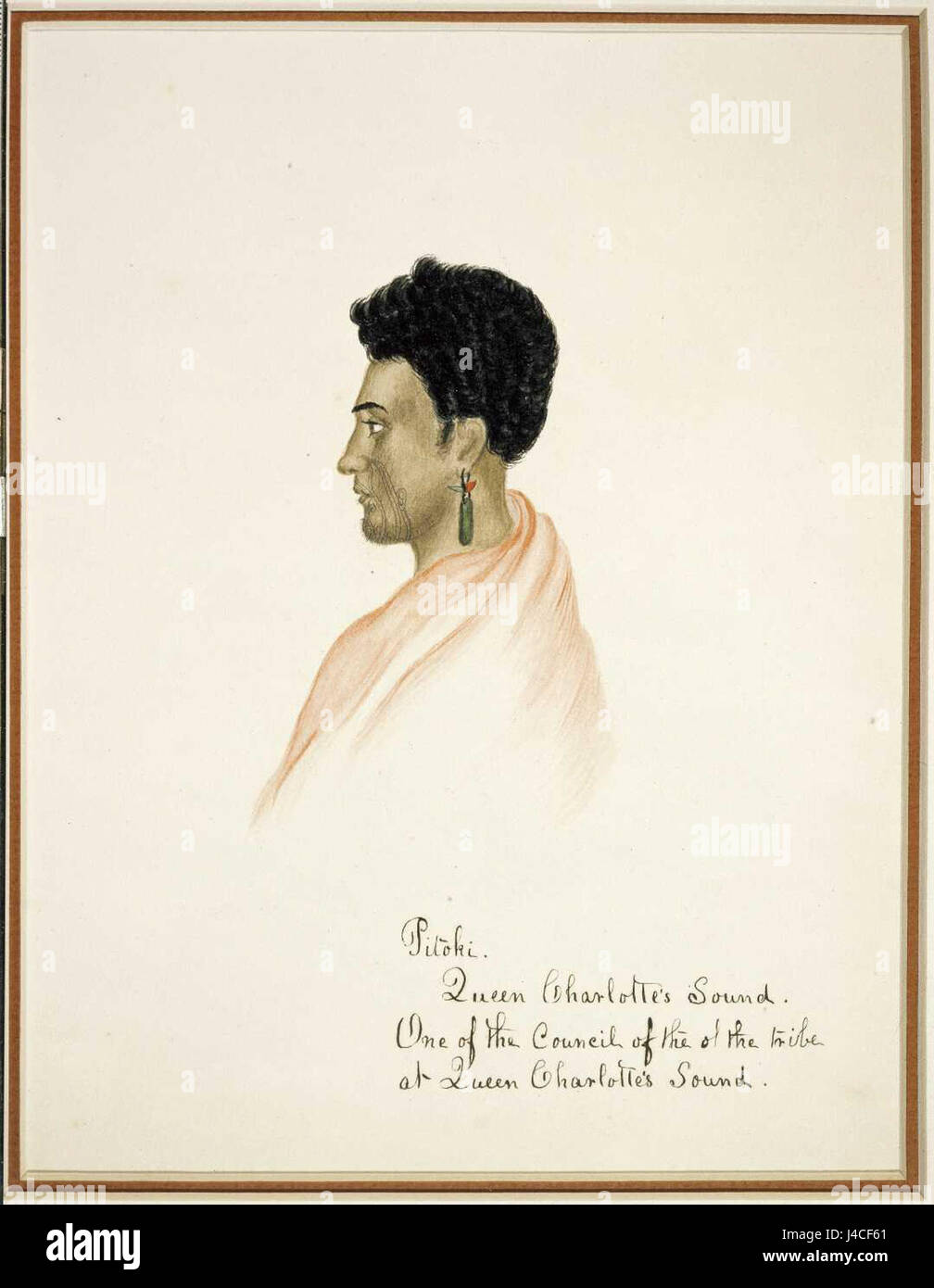 This artwork by Isaac Coates depicts a tribal council meeting at Queen ...