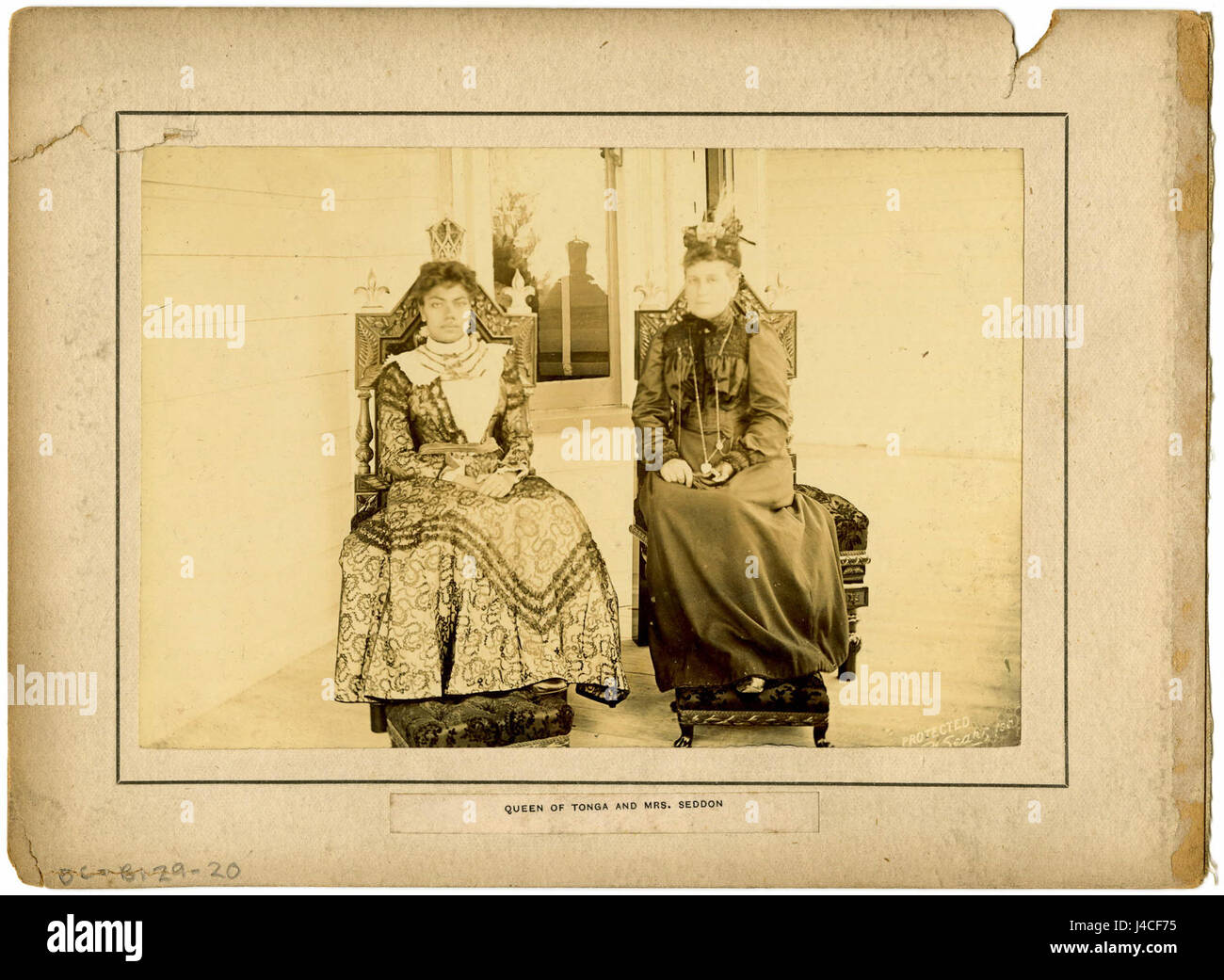 Queen Lavinia Veiongo and Mrs. Seddon are figures of interest, with the ...