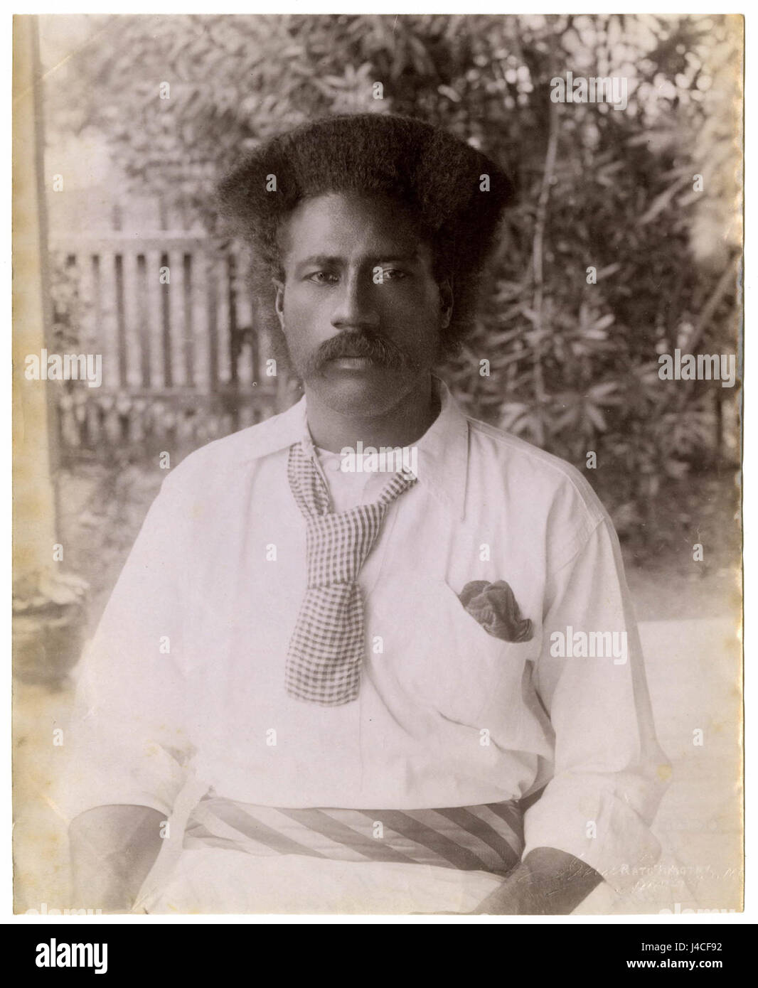 Ratu Timoci Tavanavanua, second son of Cakobau, photograph by Josiah ...