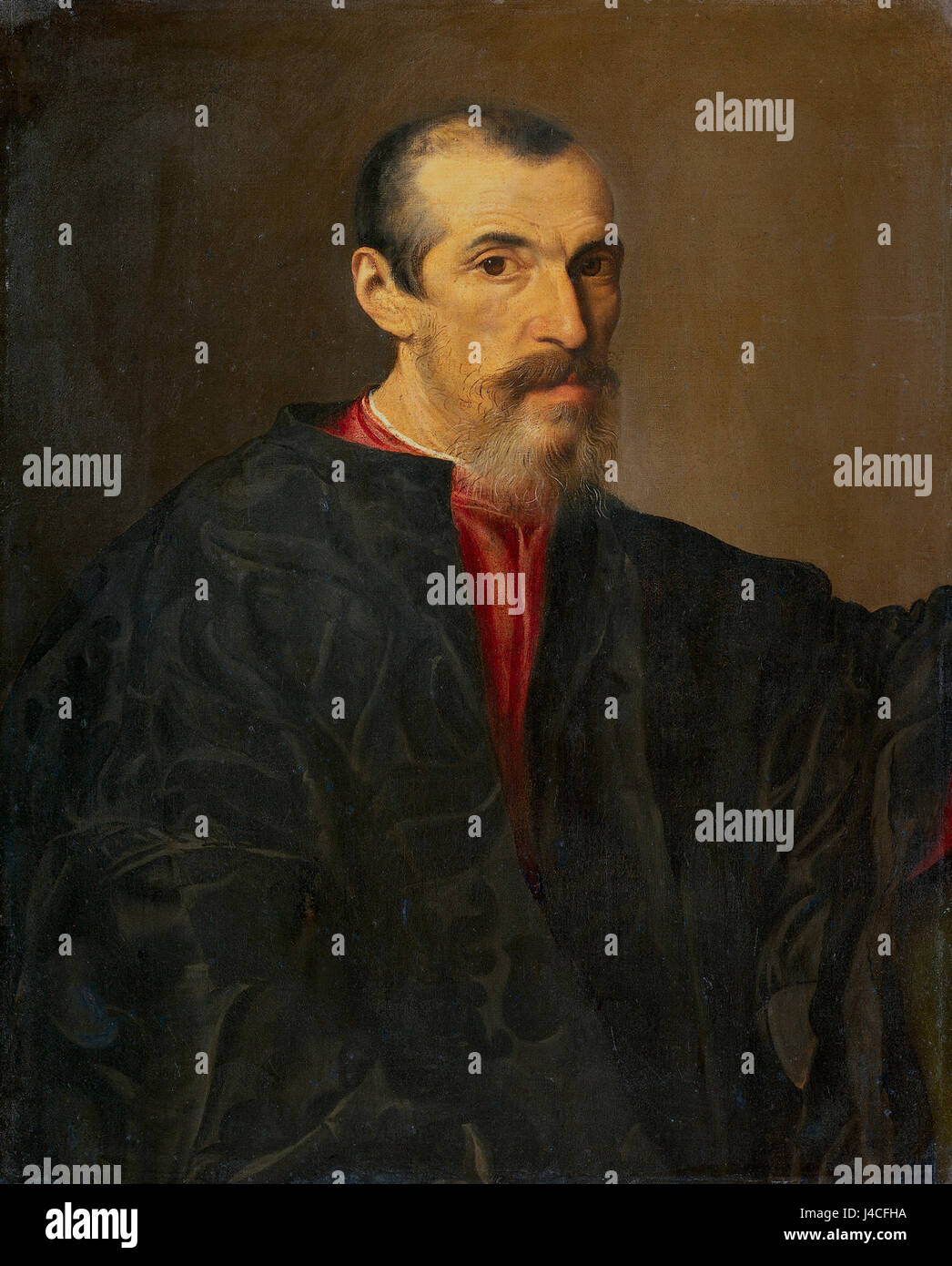This portrait depicts a man from the collection of the Rijksmuseum ...