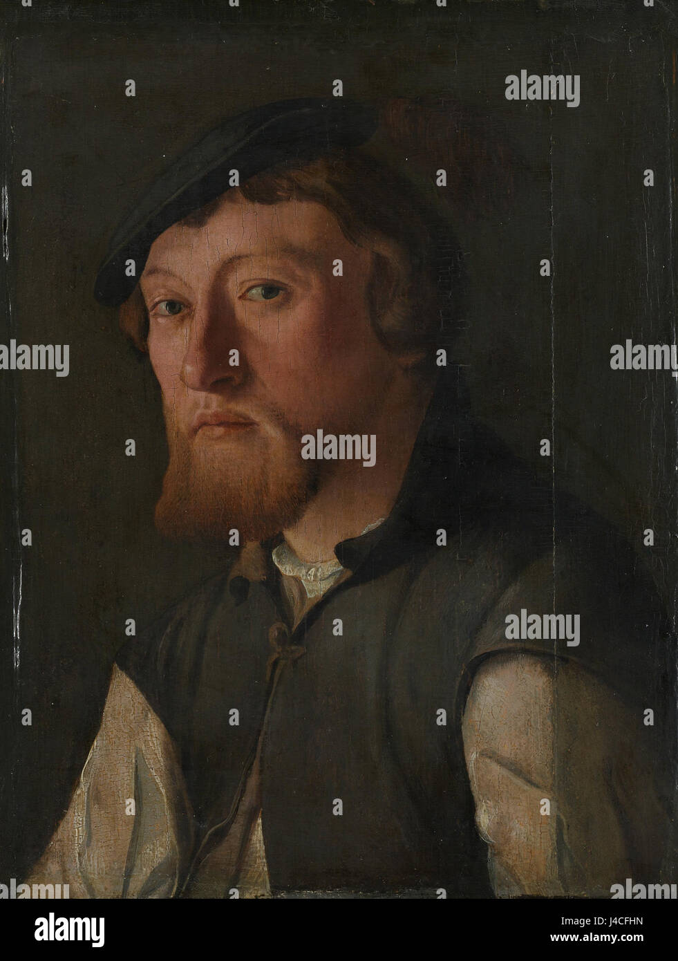 This portrait, titled 'Portret van een man', is part of the Rijksmuseum ...