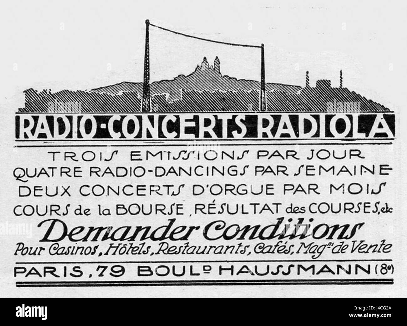 The Radiola 1924 refers to early radio broadcasts of concerts, marking ...