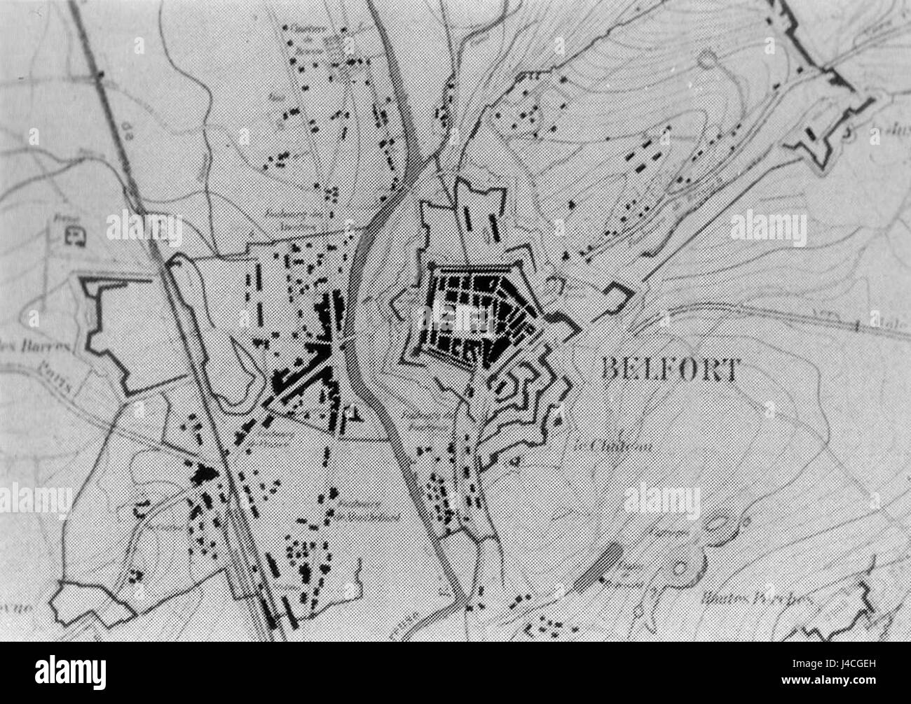 Belfort map Black and White Stock Photos & Images - Alamy