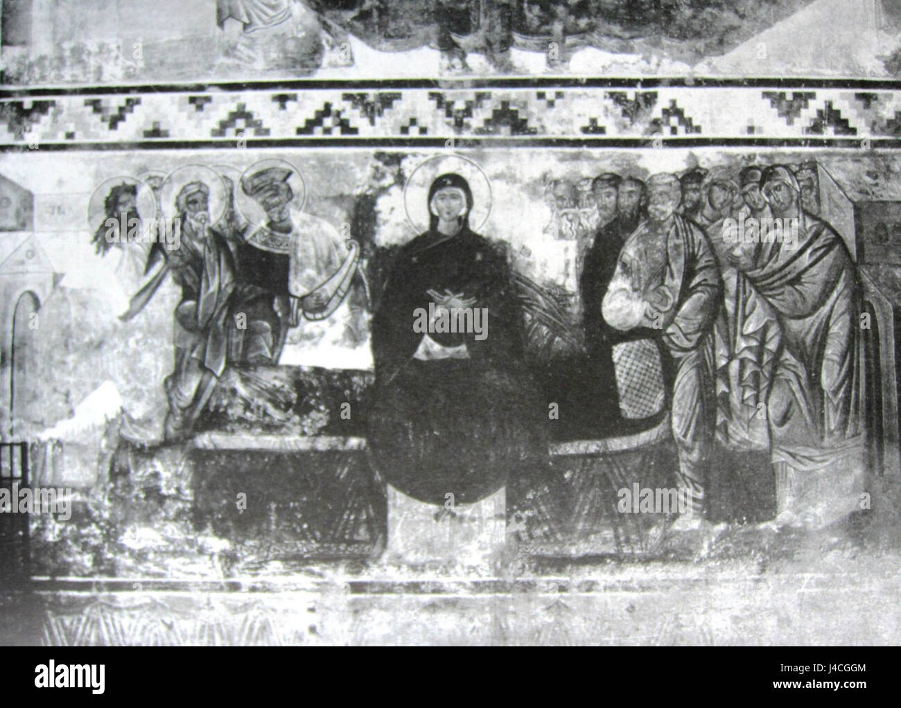 'Praise of the Theotokos' is a fresco from the Gelati Monastery in ...