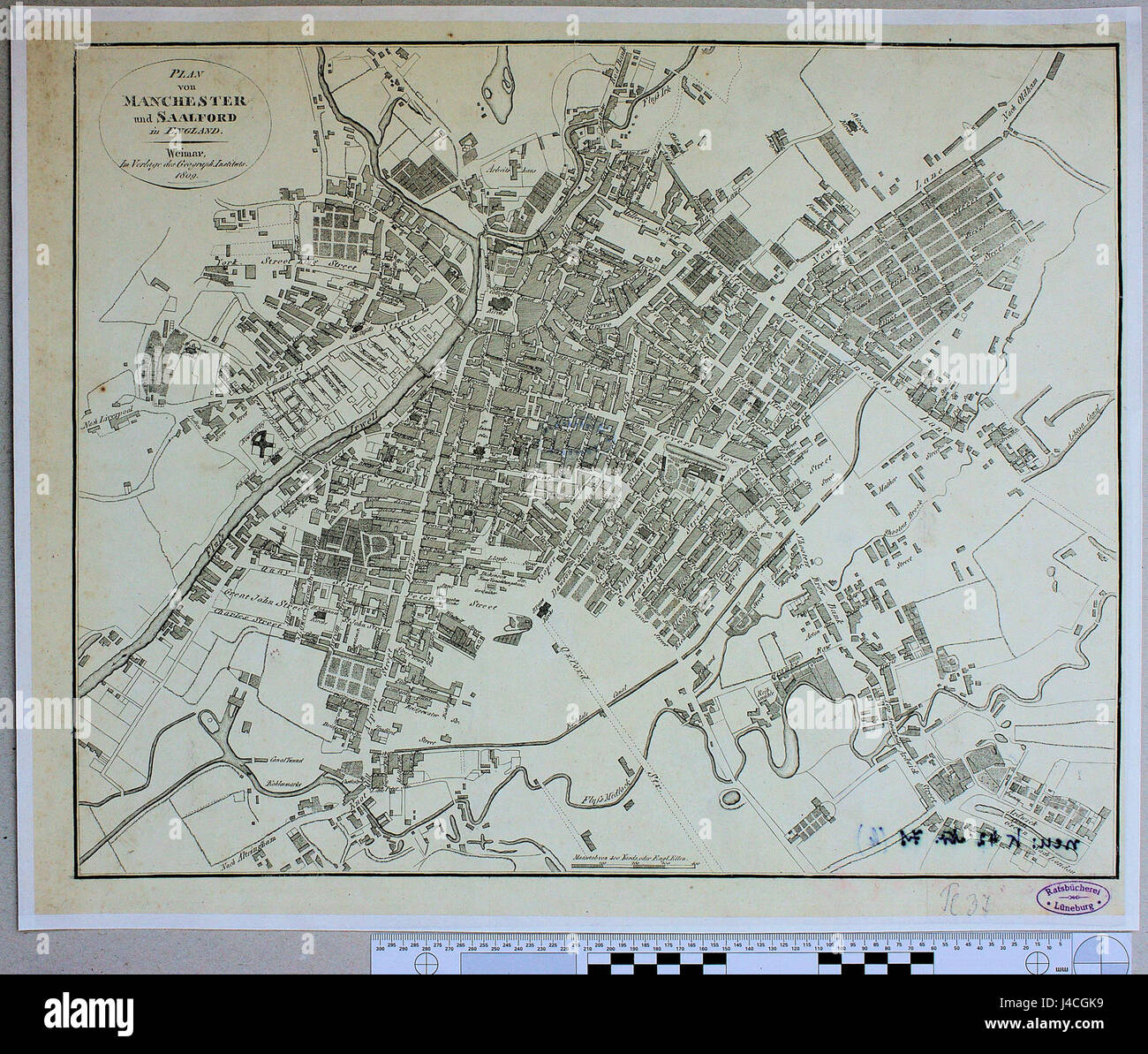 Manchester map hi-res stock photography and images - Alamy