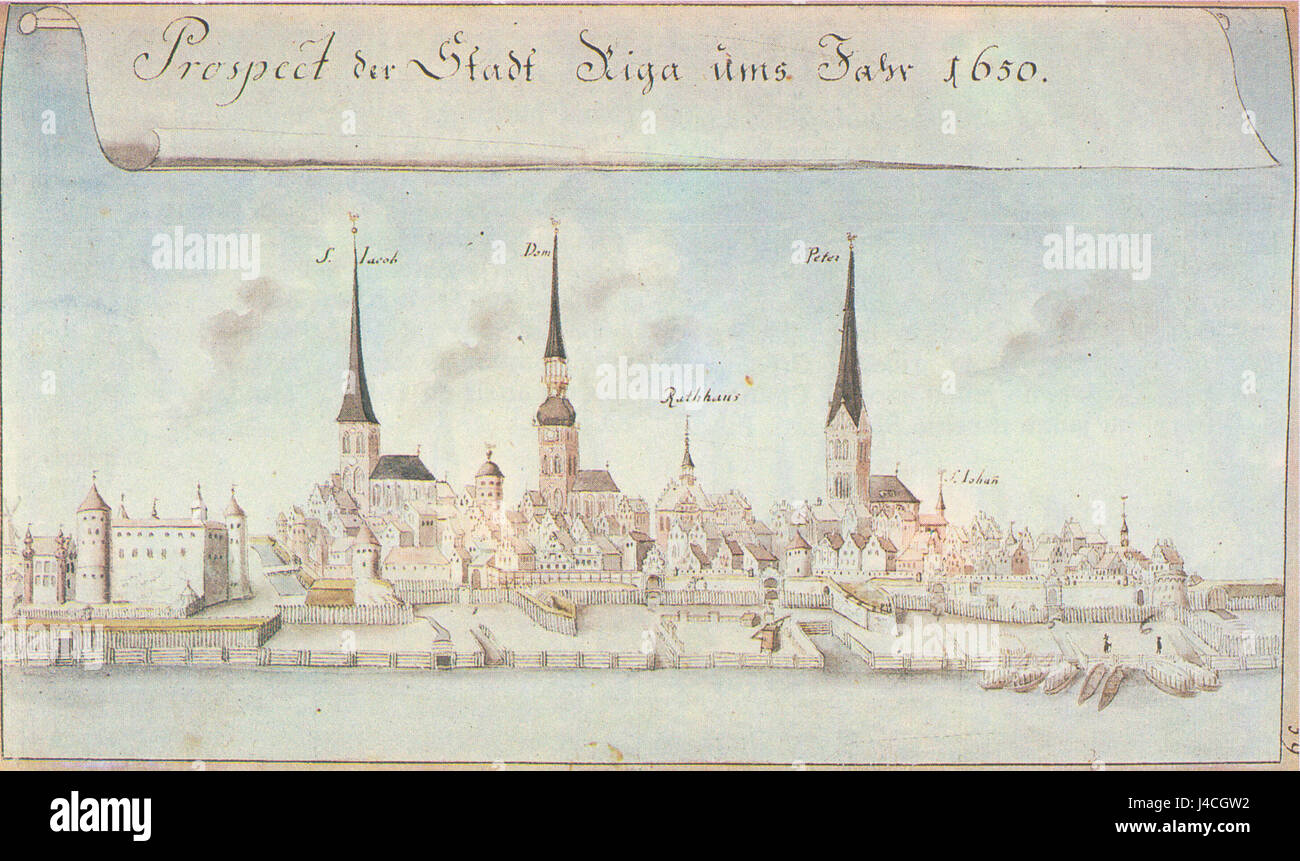 Old riga map hi-res stock photography and images - Alamy