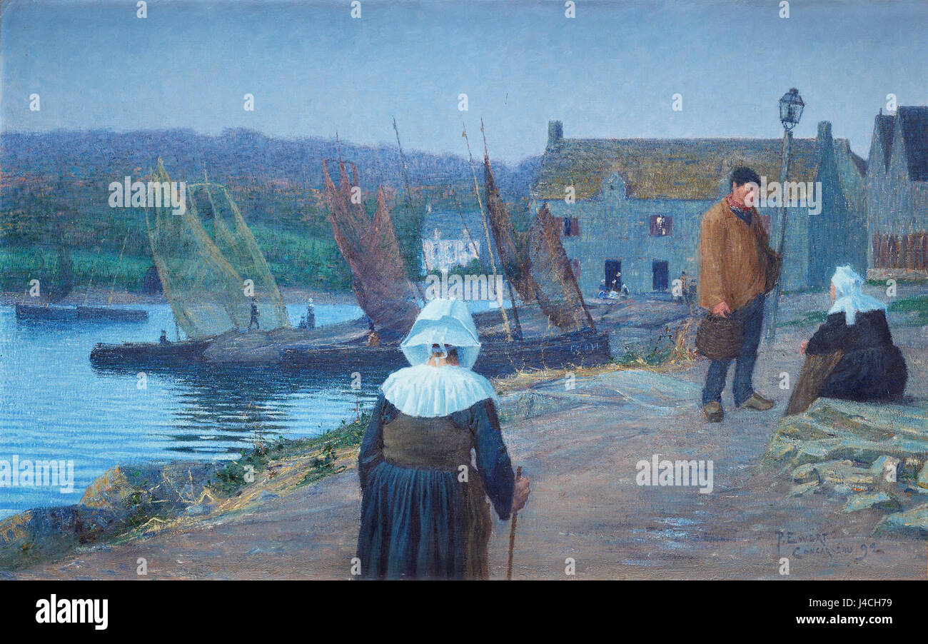 Concarneau map hi-res stock photography and images - Alamy