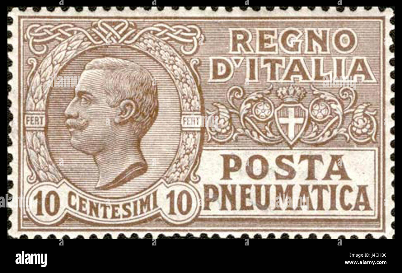 The 1913 Pneumatica Stamp from Italy, cataloged under Michel 110, is a ...