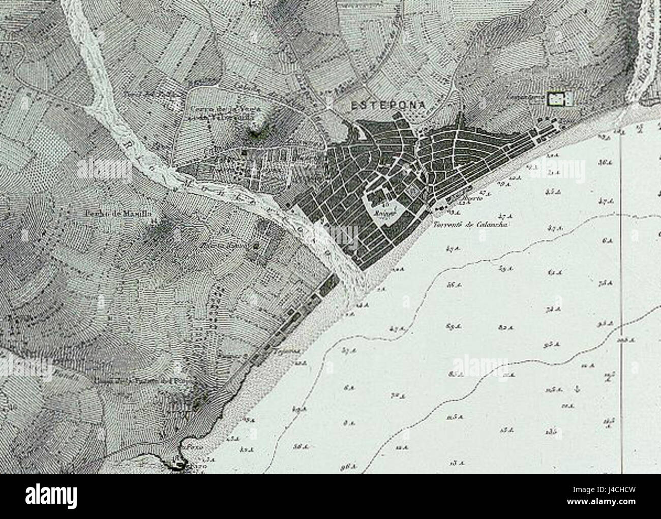 Estepona spain map hi-res stock photography and images - Alamy