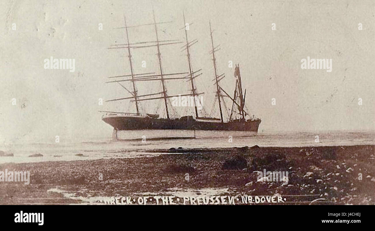 'Preussen stranded in Crab Bay' refers to an event where the German ...