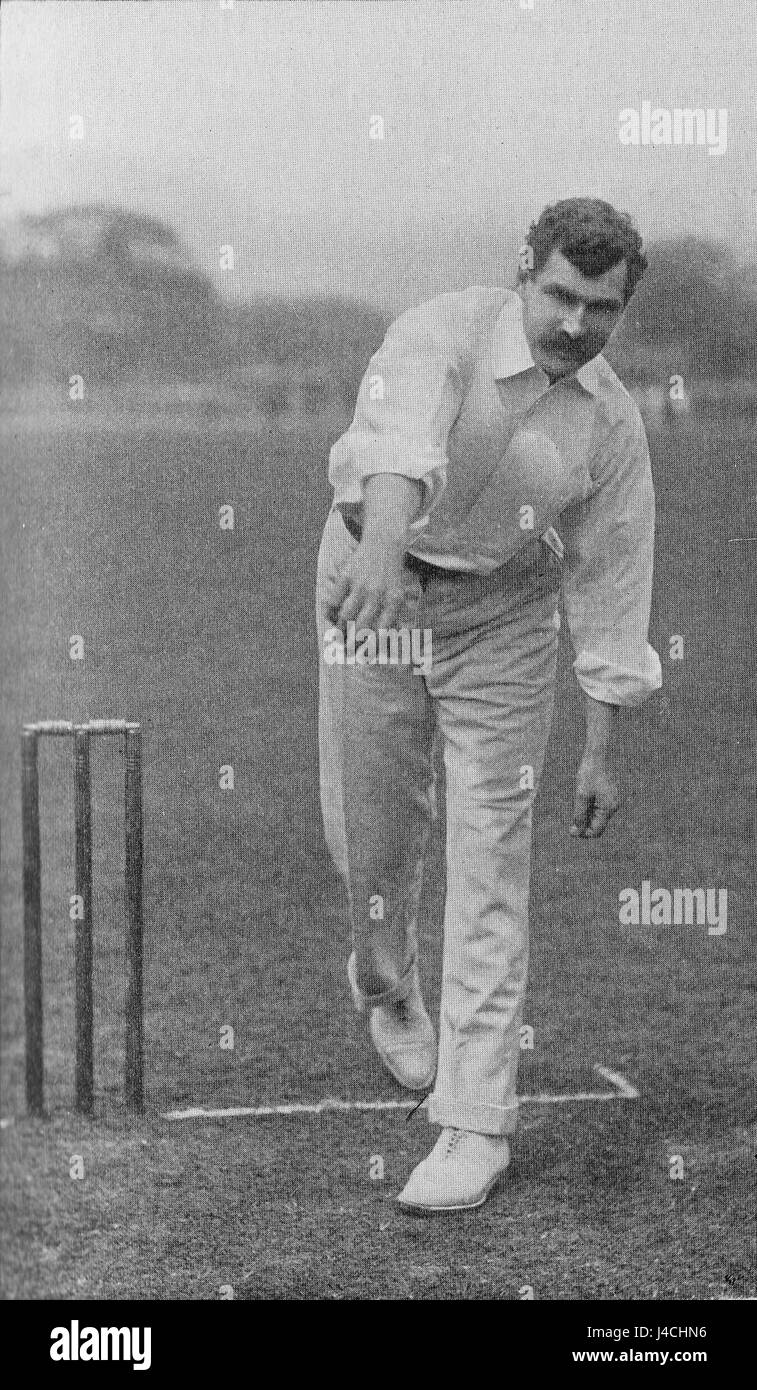 This historical reference shows a moment from the 1897 cricket season ...