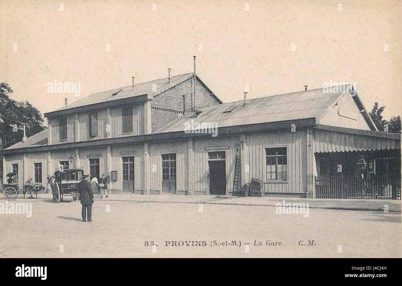 Provins La Gare 85 is a photograph of the train station in Provins ...
