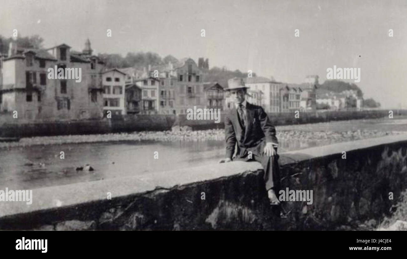 A portrait of Maurice Ravel, a renowned French composer, taken in ...