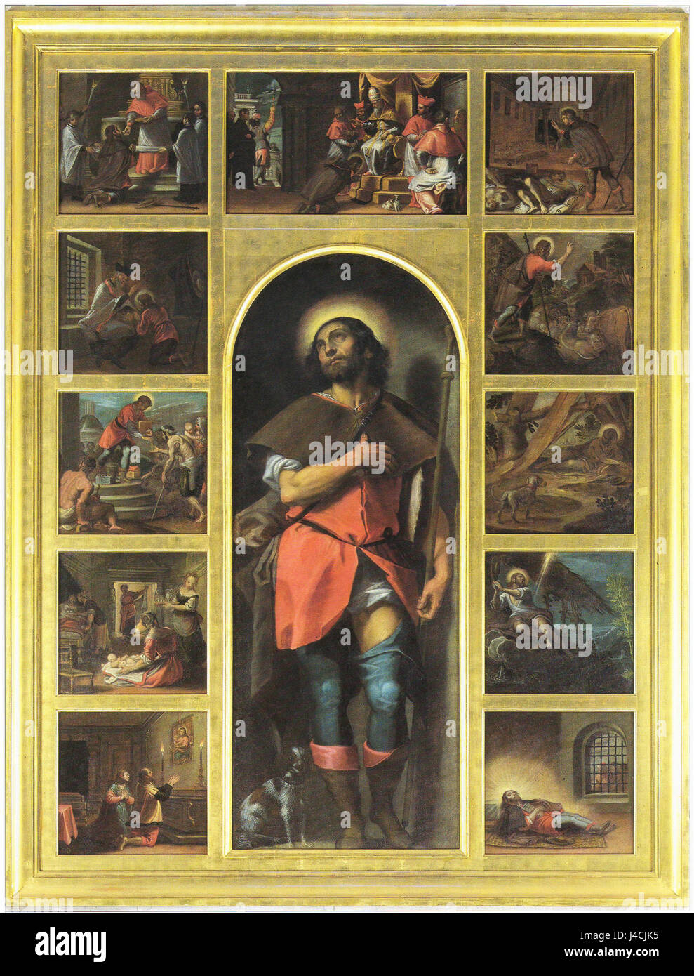 'Polittico di San Rocco' refers to an altarpiece depicting Saint Roch ...