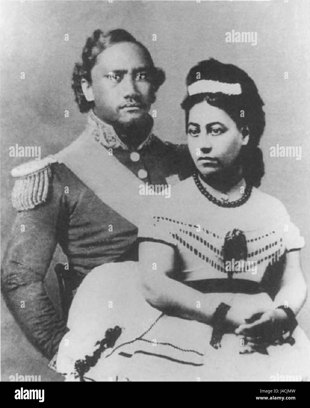 Queen Emma and kamehameha4 Stock Photo - Alamy