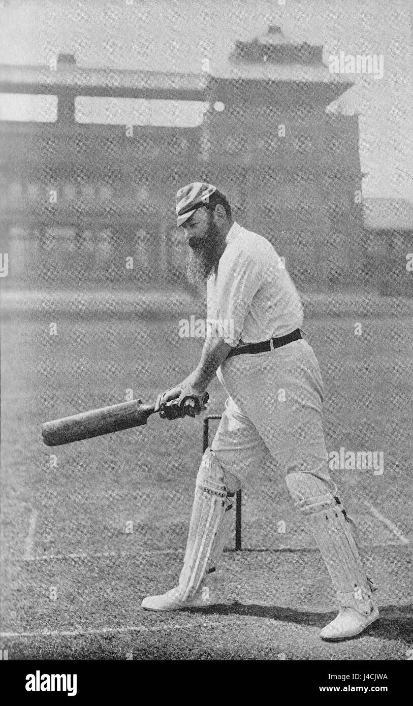 A historical image from the 1897 publication showing Ranji in action ...